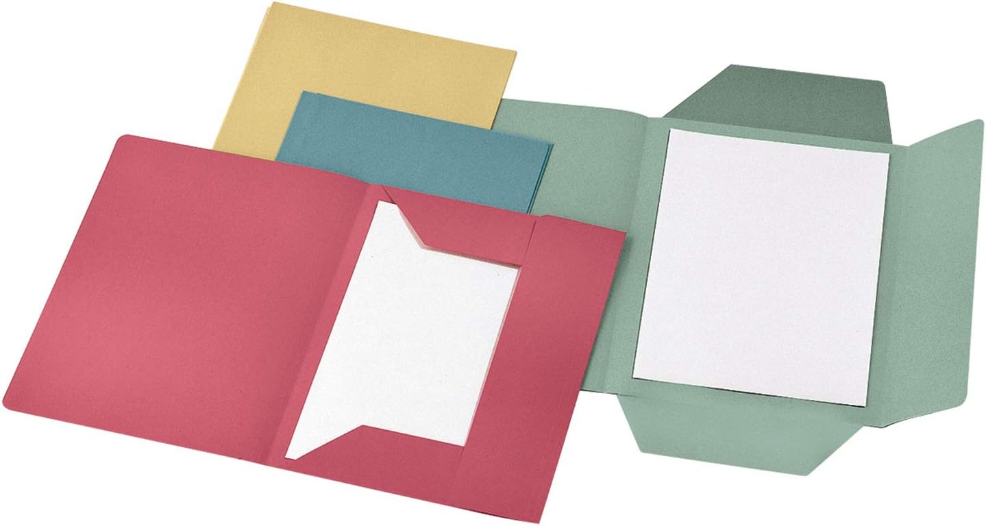 Folder 3 Flaps in Cardboard Manilla 150 Gr – 25×33 cm Pack 50 Pieces ...