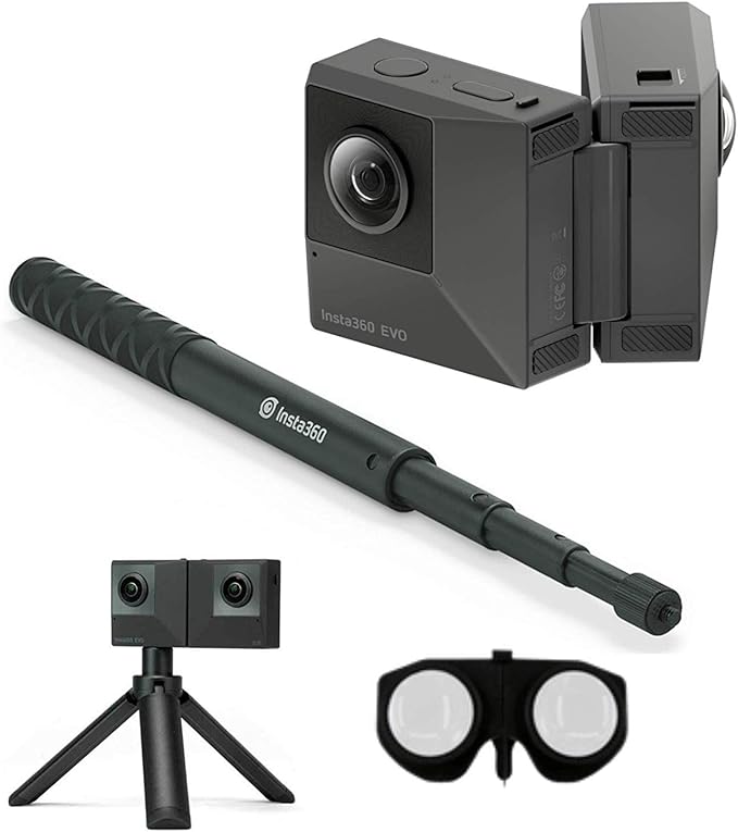 Amazon.com : Insta360 EVO All-in-One Bundle: 180 3D + 360 Degree Action ...