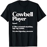 Amazon.com: Cow Bell More Cowbell Vintage Funny Drummer Cowbell Funny T ...