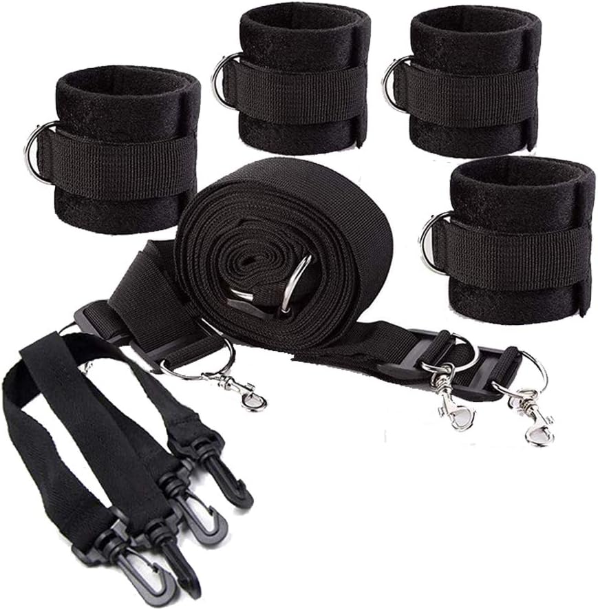 Bed Restraint System Kit Medical Grade Strap Restraints with Soft Furry ...