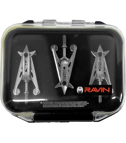 High Kinetic Energy Broadheads Ravin High Performance 450 FPS Rated ...