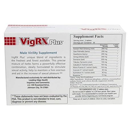 Mua VigRX Plus Male Virility Herbal Dietary Supplement Pill - 60 Tablets (3 Box) trên Amazon Mỹ ...