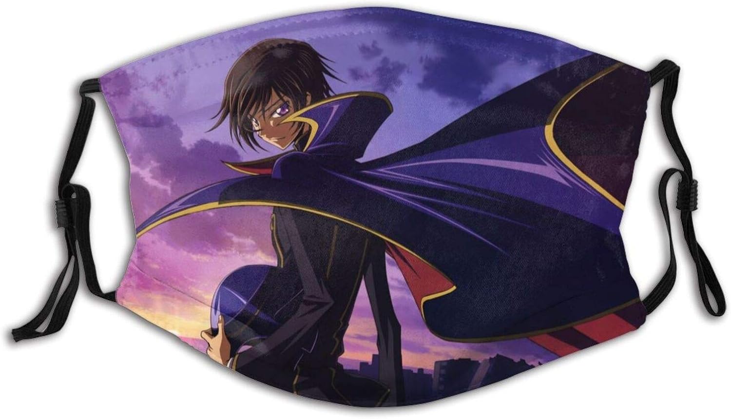 Amazon.com: Code Geass Lelouch Lamperouge Anime Cosplay Face Mask With ...