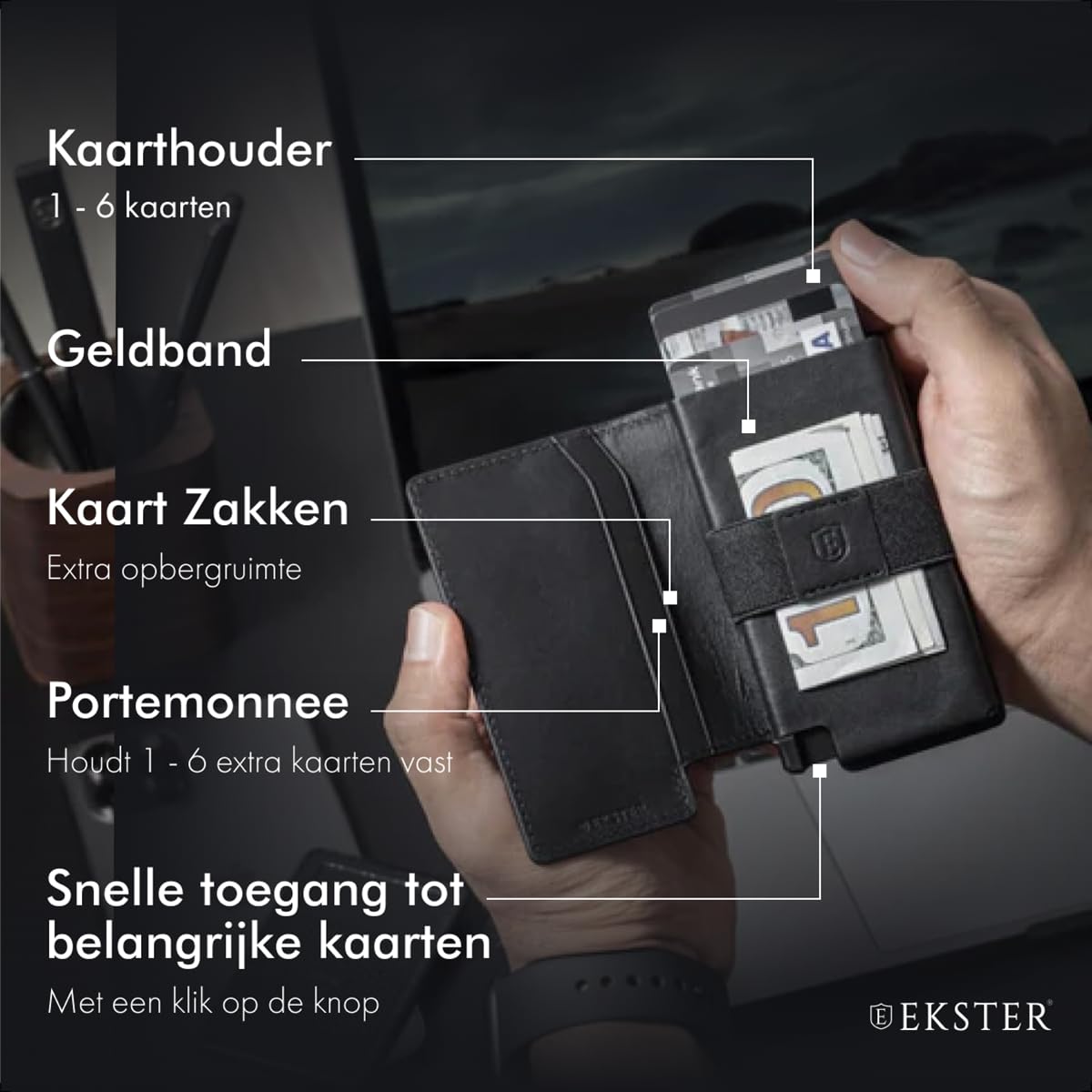 Mua Ekster Parliament Men's Wallet | RFID Blocking Leather Minimalist ...