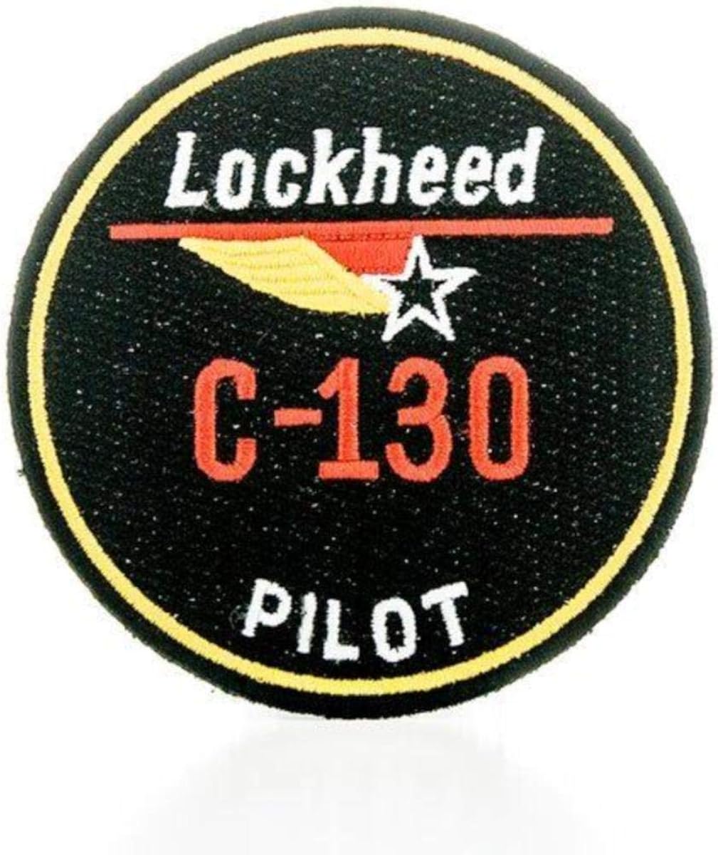 Amazon.com: Lockheed C-130 Hercules Pilot Embroidered Patch, 3 1/2 ...