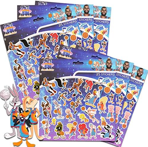 Space Jam Stickers Party Favors Bundle - 150 Space Jam Stickers for ...