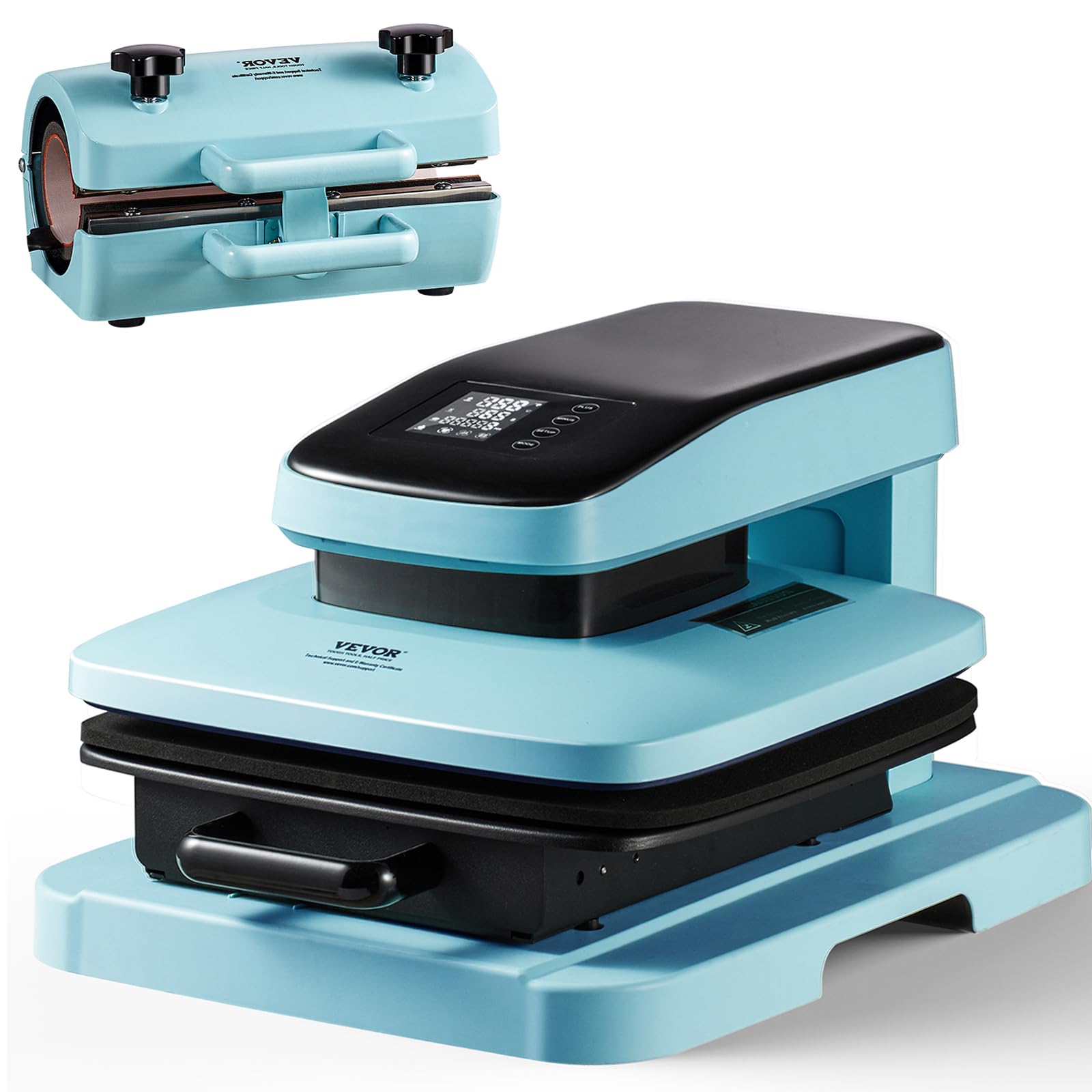 VEVOR 2 in 1 Auto Heat Press Machine with 30 OZ Tumbler Press, Auto ...