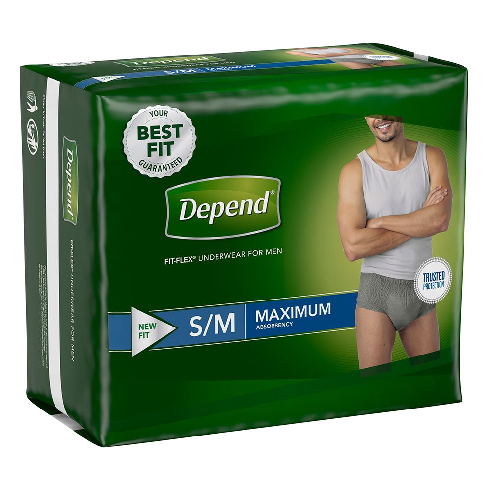Amazon.com: Depend Fit-Flex Underwear For Men Maximum Absorbency S/M ...