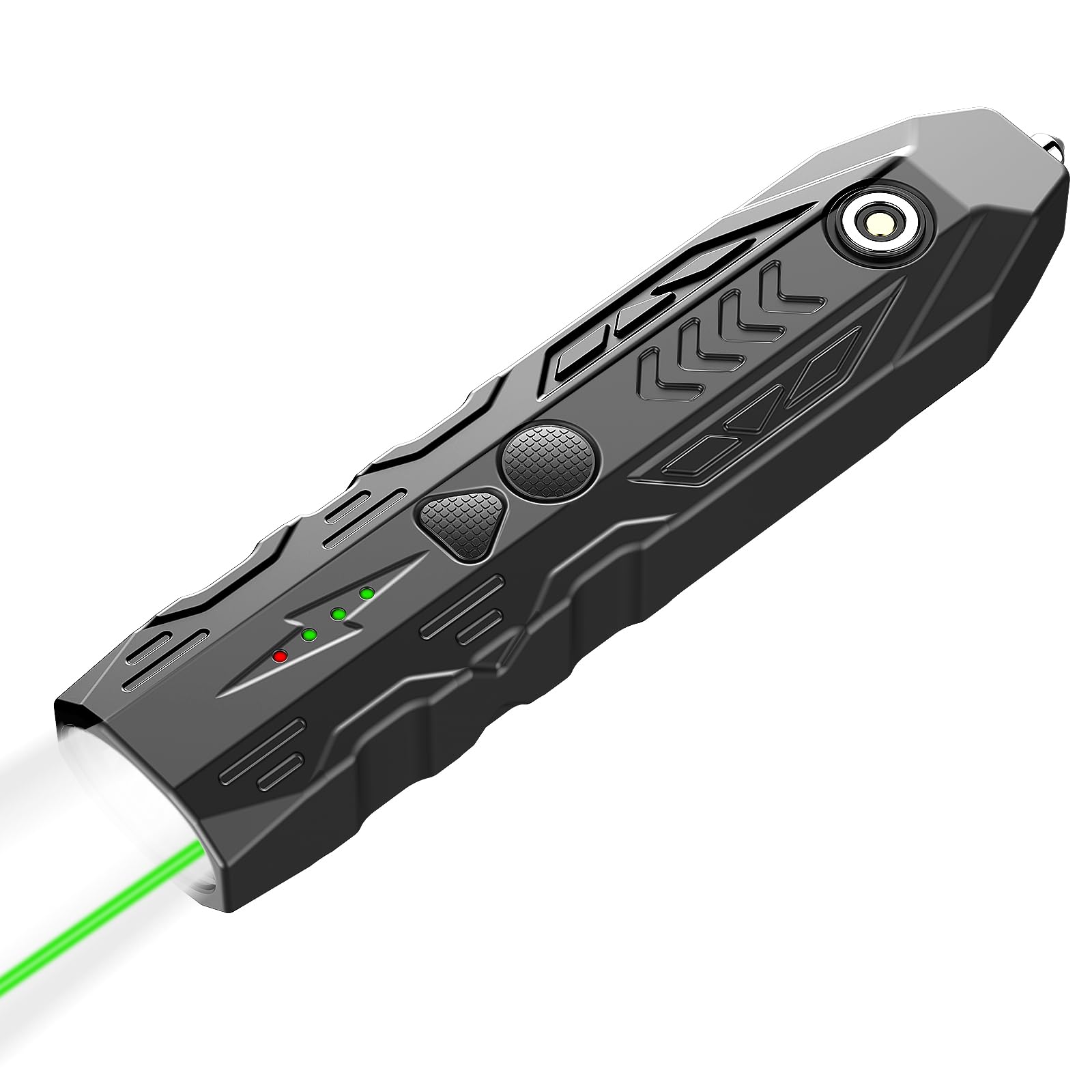 TOUGHSOUL Dual Light Source EDC Light and Green Laser Combo, 1000 Lumen ...