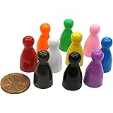 Amazon.com: Plastic Pawns: Set of 36 Grey Color Board Game Playing ...