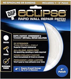 Amazon.com: DAP 7079809163 Repair Eclipse Wall Patch, 4 Inch, Clear ...