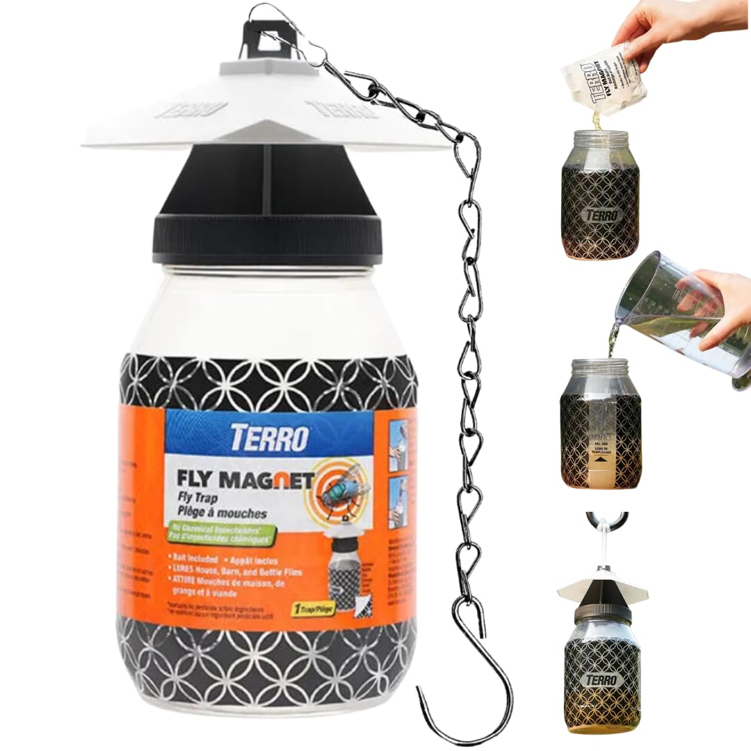 Mua TERRO Fly Magnet, Reusable Fly Trap - Includes One Fly Bait Packet ...
