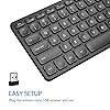 Arteck 2.4G Wireless Keyboard Ultra Slim and Compact Wireless Keyboard ...