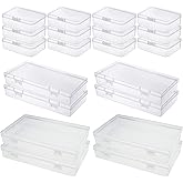 Amazon.com: Goodma 24 Pieces Mixed Sizes Rectangular Empty Mini Clear Plastic Organizer Storage ...