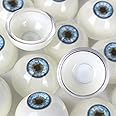 Amazon.com: NOXOMALL Realistic Acrylic Fake Eyes 33mm - 1 Pair Half ...