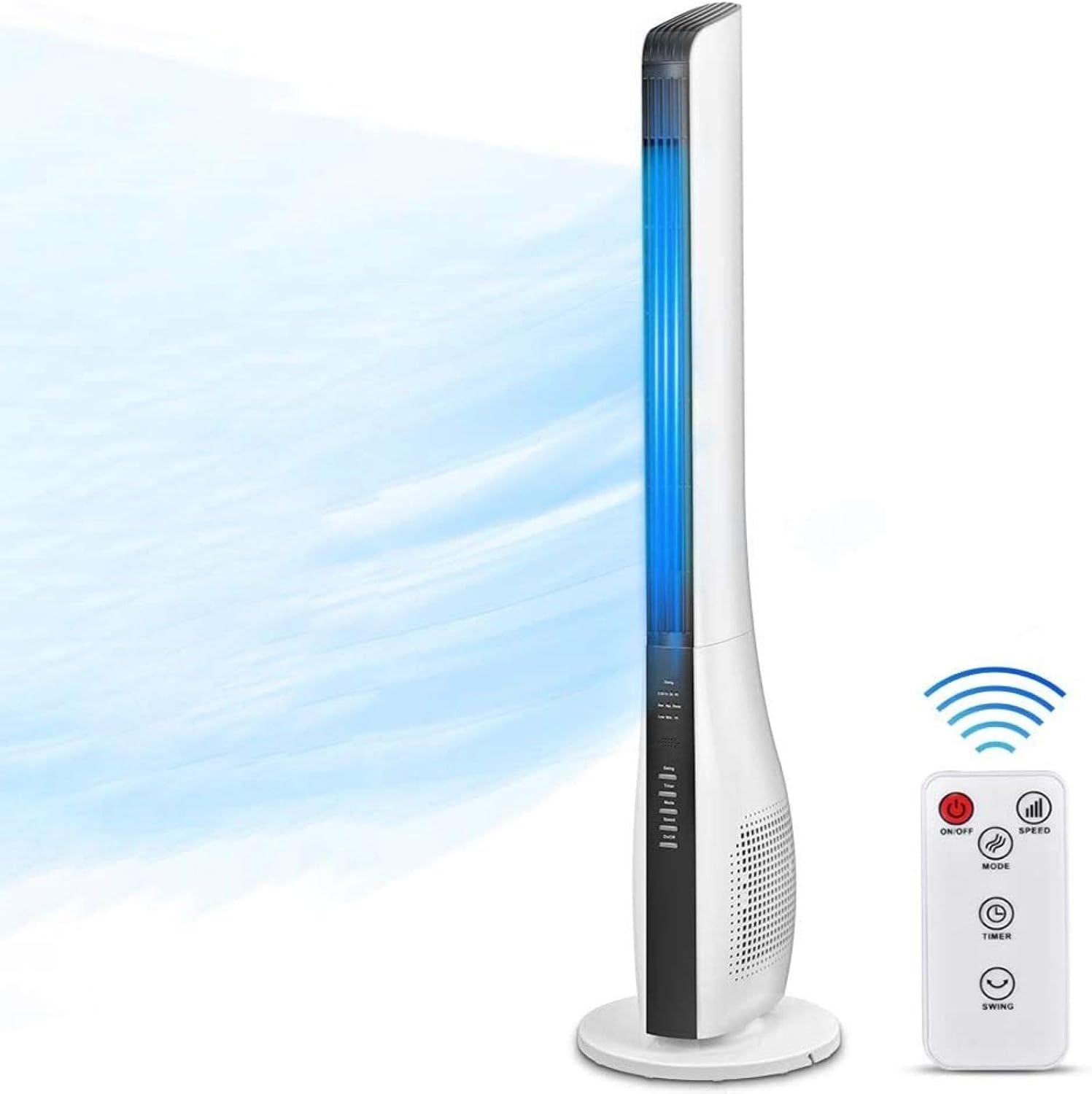 Amazon.com: Tower Fan, 43 Inch Bladeless Oscillating Quiet Tower Fan ...