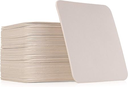 Amazon.com | Qty 125 Plain White Square Coasters: Coasters