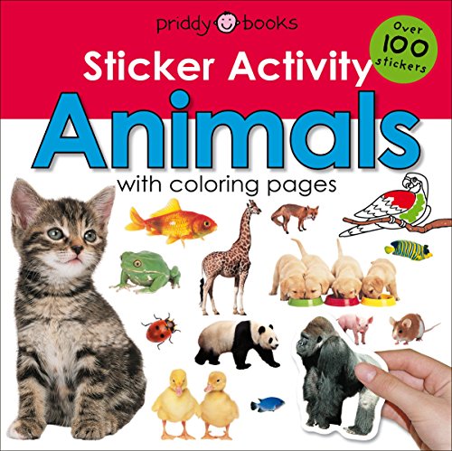 Sticker Activity Animals: Over 100 Stickers with Coloring Pages ...