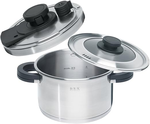 Amazon.com: B/R/K Germany 3 Liter Pressure Cooking Combo Set: Pressure ...