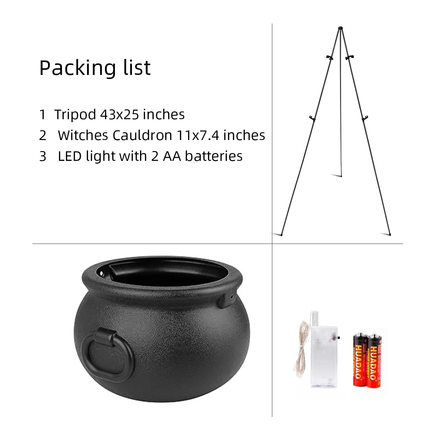 Mua BIGINIWA Halloween Decorations Outdoor - 11-inch Witches Cauldron ...