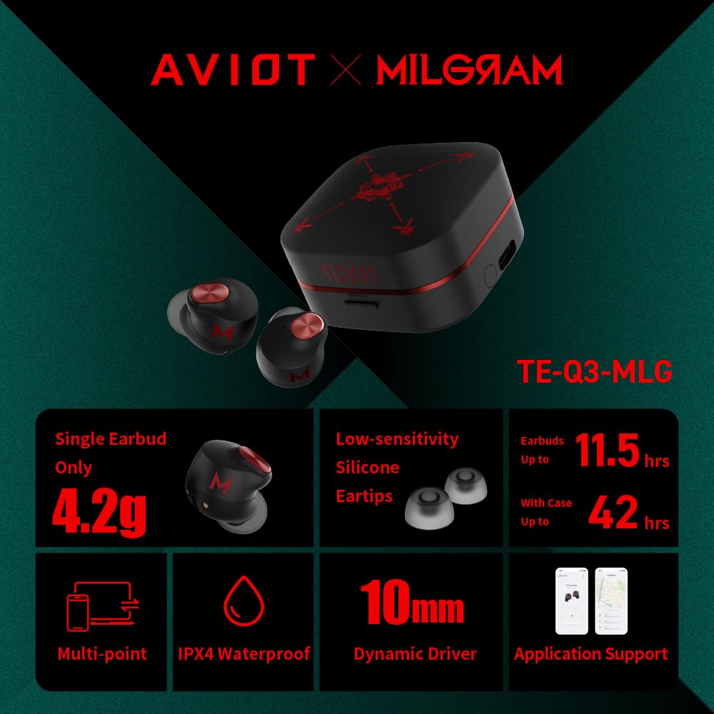 Mua AVIOT TE-Q3-MLG MILGRAM Collaboration Wireless Earbuds, Officially Licensed (Exclusive ...