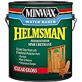 Minwax 710500000 Water Based Helmsman Spar Urethane, gallon, Gloss ...