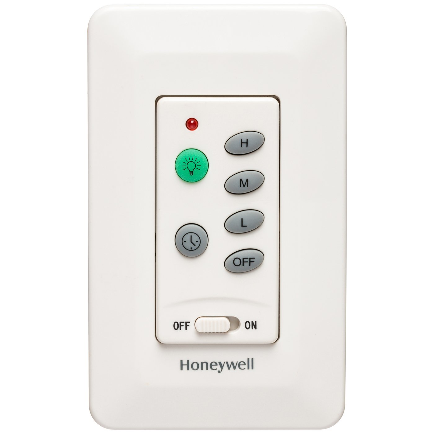 Honeywell 40015-01 Combo Wall & Handheld Universal Remote Control For Ceiling Fans, Cream on ...