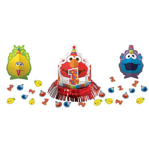 Sesame Street Elmo Turns One Table Decorating Kit, 1 Pack in Kuwait ...