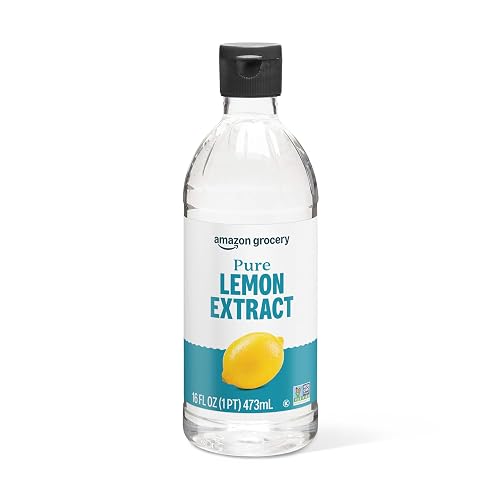 Amazon Grocery, Pure Lemon Extract, 16 Fl Oz (Previously Happy Belly ...