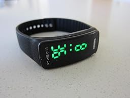 Forrader Men Women Unisex LED Sports Watch with Date Function Rubber ...