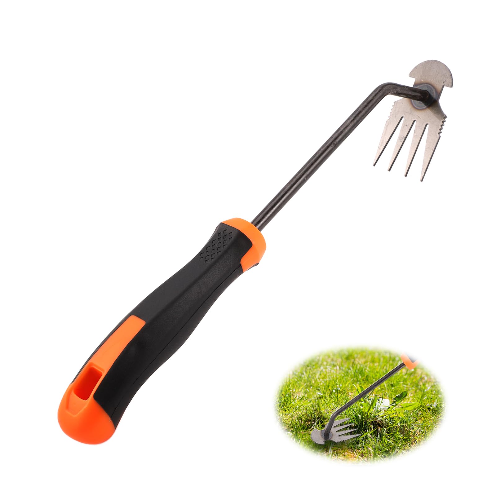 Weeding Artifact Uprooting Weeding Tool, 4 Teeth Hand Weeder Tool Stand ...