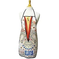 Amazon.com: Midsouth Products Elvis Presley Apron White Jumpsuit : Home ...