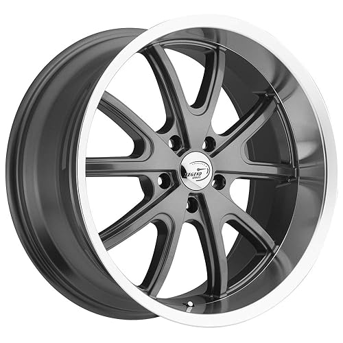 Vision 143 TORQUE Gunmetal Machined Lip Wheel with Machined Finish ...