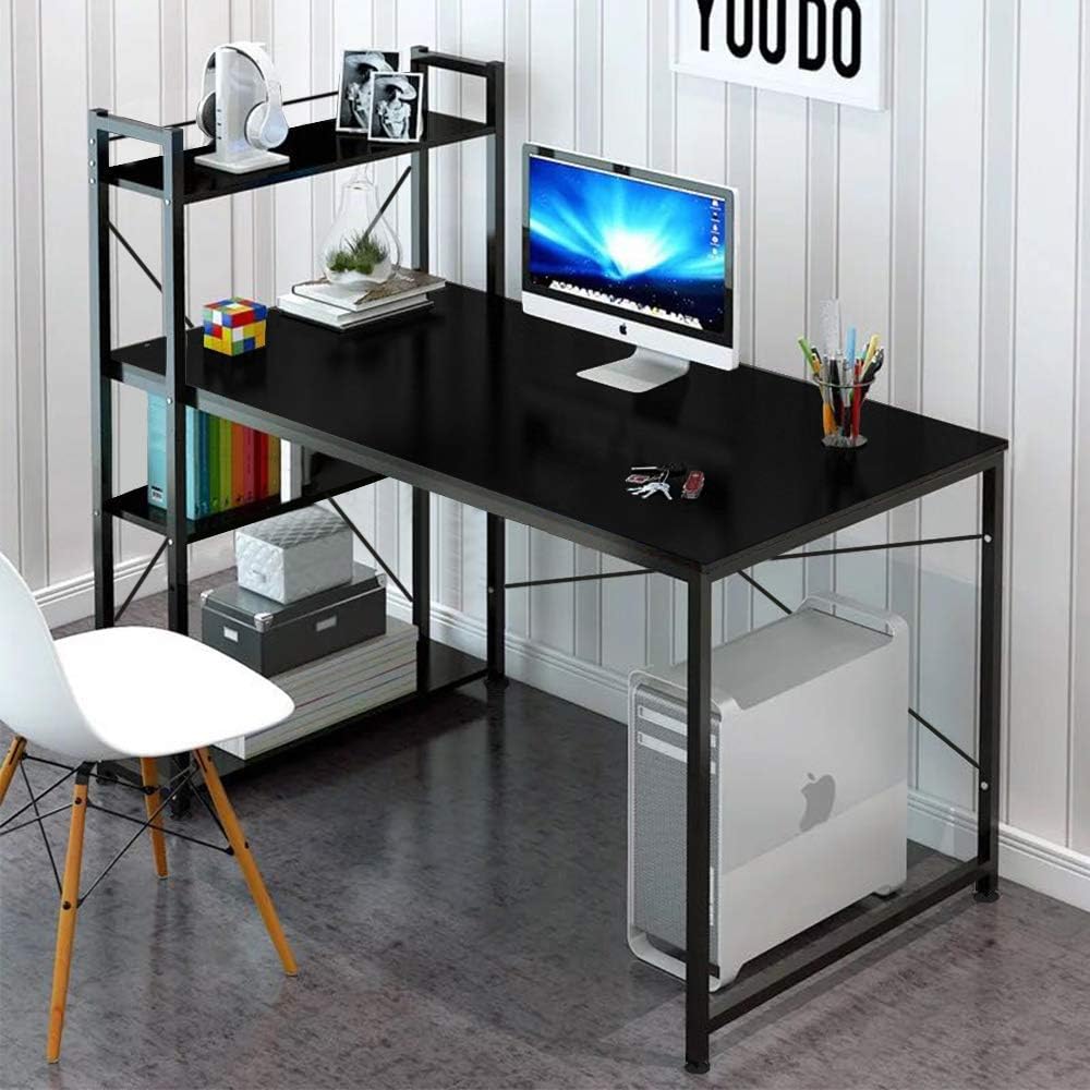 Amazon.com: Tower Computer Desk with 4 Tier Shelves - 47.6'' Multi ...