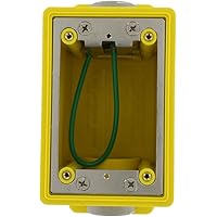 Leviton FDBX1-Y FD Box, Single-Gang, 26.0 Cubic Inch Capacity, 1-Inch ...
