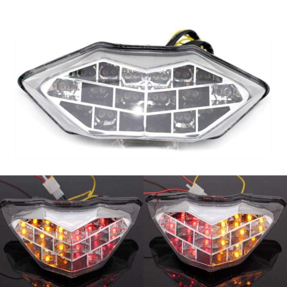 Mua MZS Motorcycle Tail Light, LED Integrated Turn Signal Blinker Clear ...