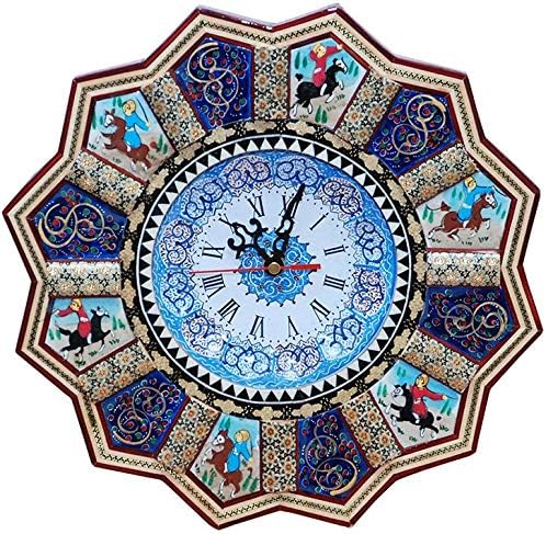 Persian Handicrafts Khatam Kari Wall Clock, Multi price in UAE | Amazon ...