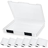 Amazon.com: PerKoop 6 Pcs Clear A4 File Box Document Plastic Storage ...