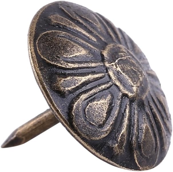 100pcs bronze antique tapisserie d'ameublement clou bois décoratif clou ...