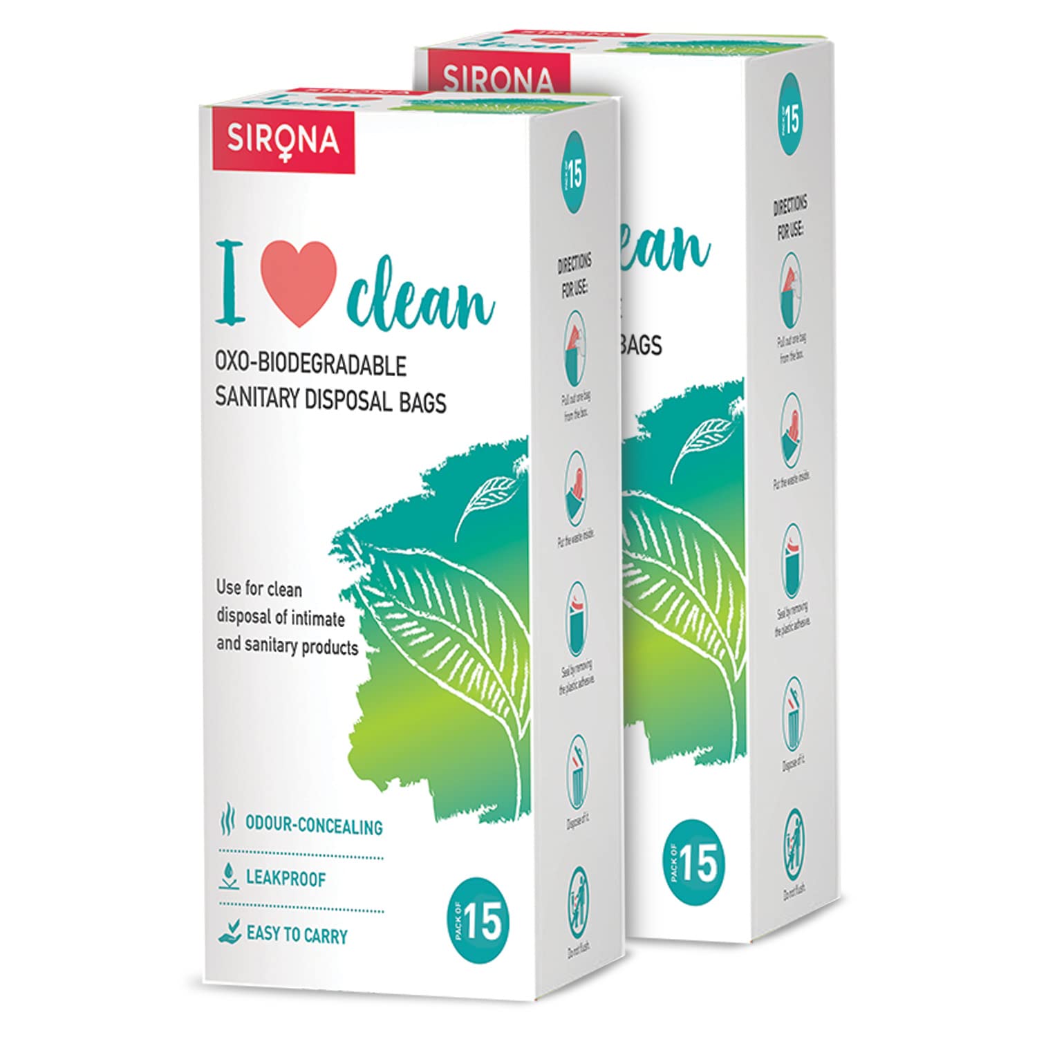 Sirona Personal Disposal Bags – 30 Bags for Discreet Tampons, Sanitary ...