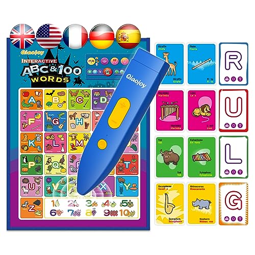 Alphabet Poster for Toddlers Interactive ABC Learning for Kids with ...