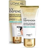 L'Oréal Paris Protector Solar Diario FPS50+ UV Defender Fluido Invisible, 40ml : Amazon.com.mx ...