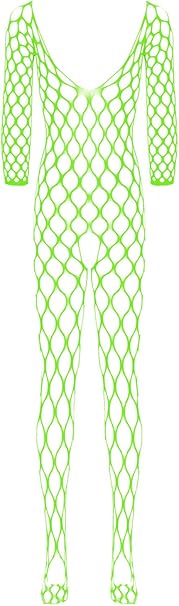 renvena Sexy Dessous Damen Fischnetz Bodystockings Overall Ouvert ...