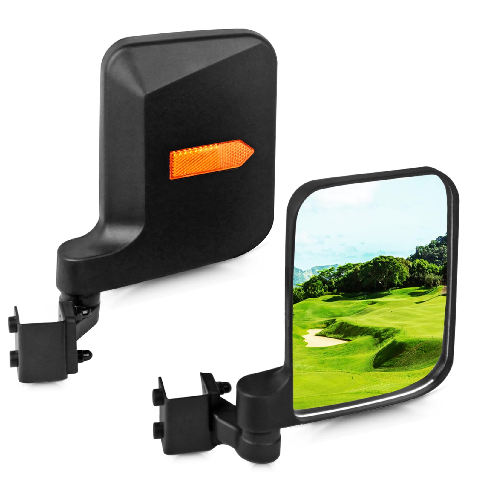 UNIGT Golf Cart Side Mirrors Compatible with Club Car EZ-GO Yamaha and ...