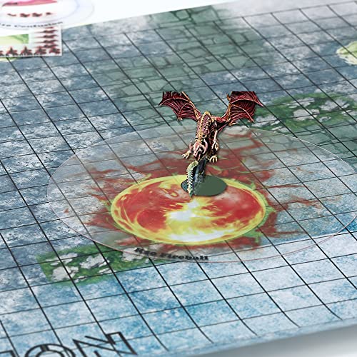 DND Accessories AOE Spell Effect Template D&D 5E Area of Effect Damage ...