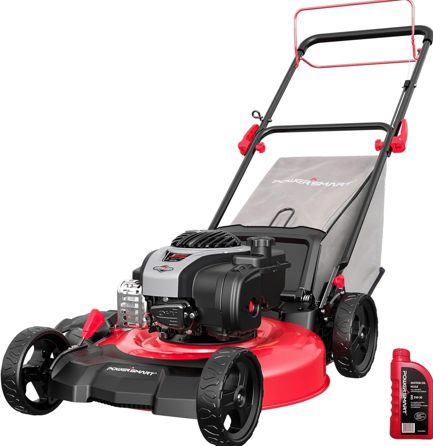 PowerSmart 21-Inch 140cc B&S Engine Self-Propelled Lawn Mower – 6 ...