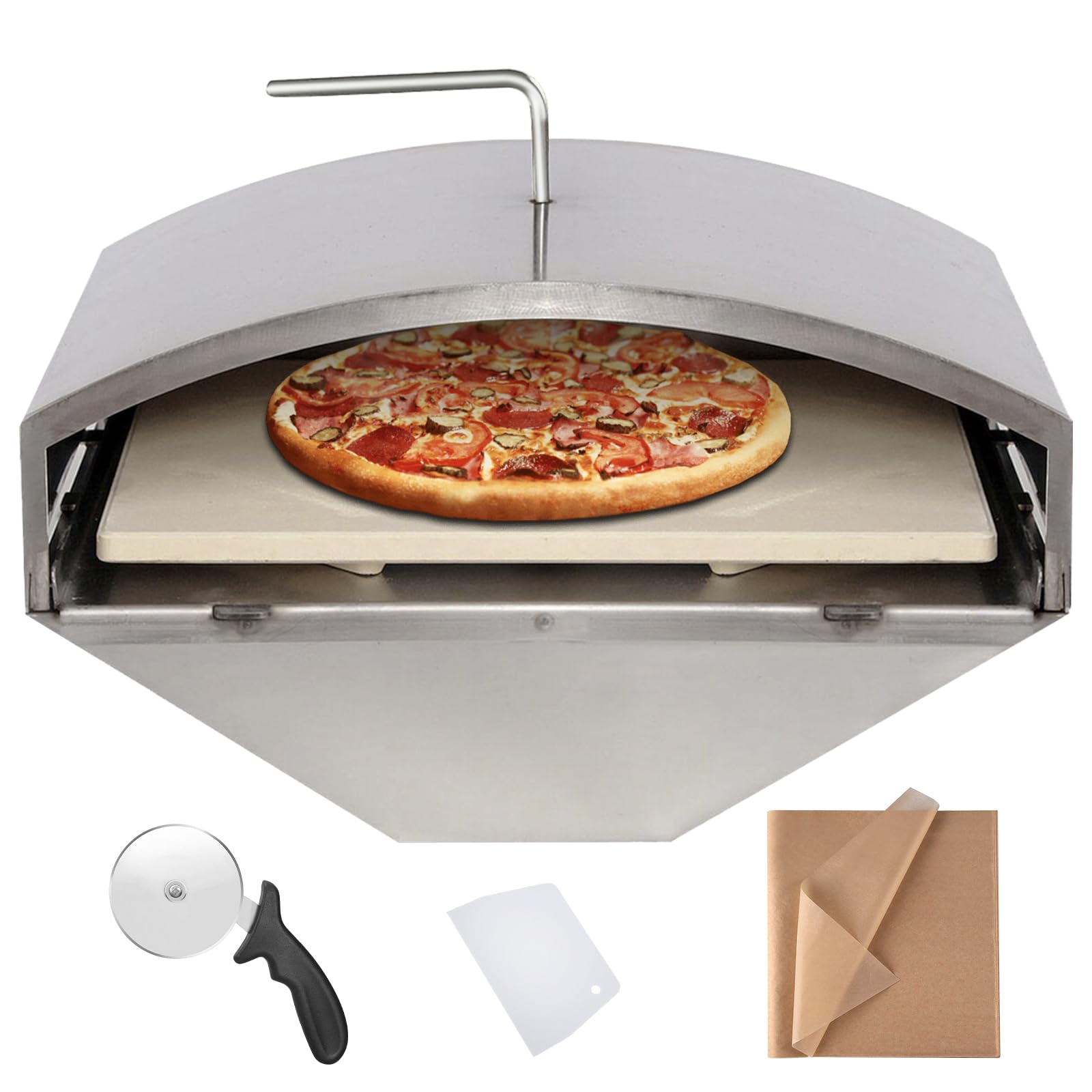 Wood Fired Traeger Pizza Oven Attachment, Pizza Oven For Pellet Grill ...