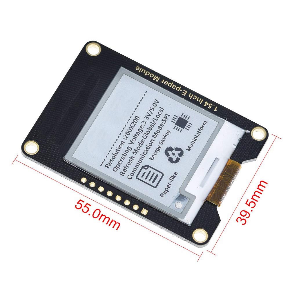 Youmile 1.54 Inch E-paper Display Module 3.3V 5V 200×200 Resolution E ...