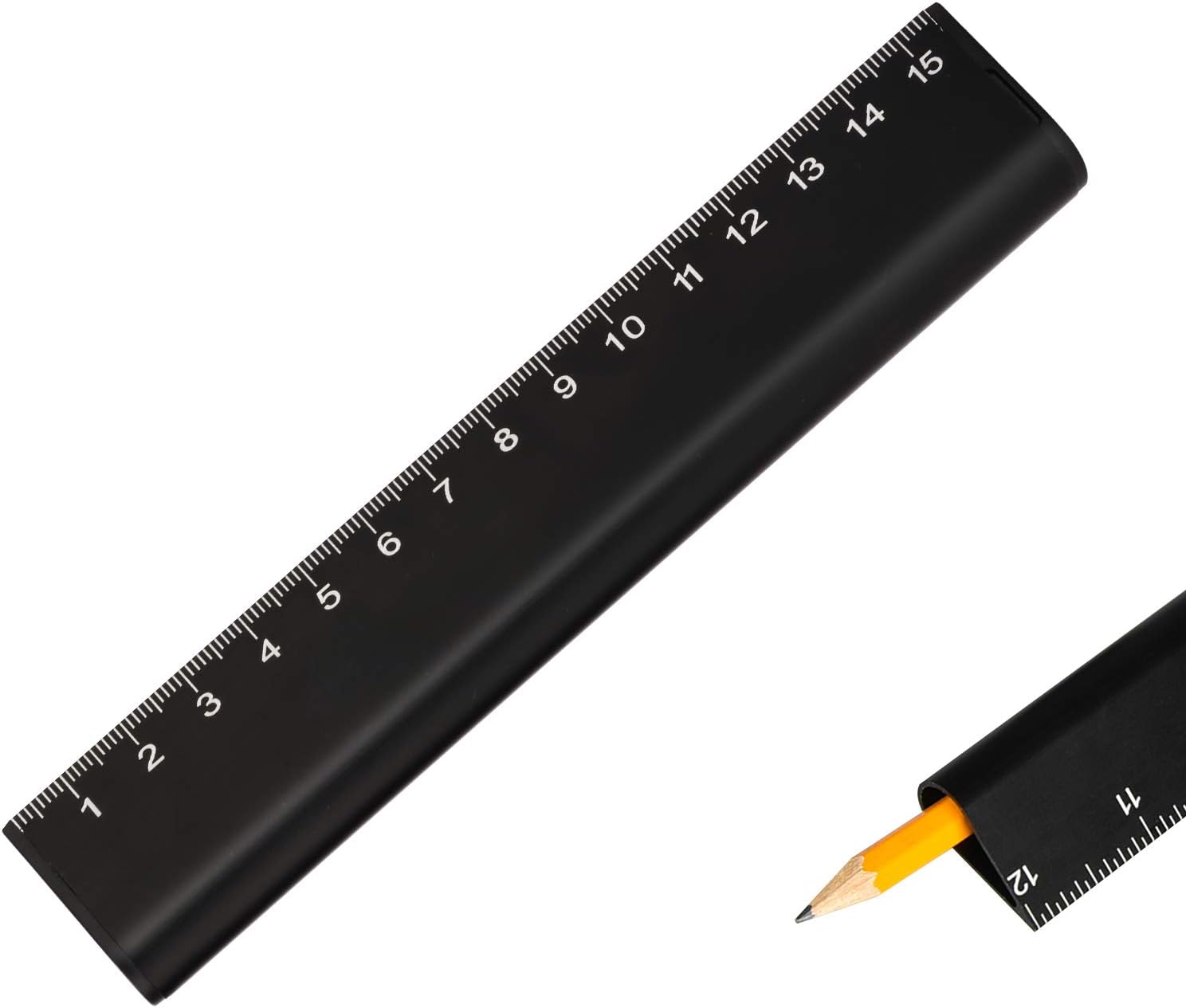 Godcone Metal Ruler, 6 Inch Aluminum Drop-Shaped Architect Scale Ruler ...