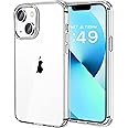 Amazon.com: JJGoo Compatiable with iPhone 13 Case Clear, Transparent Shockproof Phone Case, Slim ...